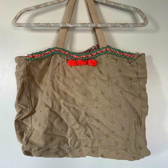 Louise Misha | Bags | Louise Misha Linenlined Tote With Zipper | Poshmark